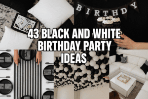 43 Bold Black and White Birthday Party Ideas for a Stylish Celebration