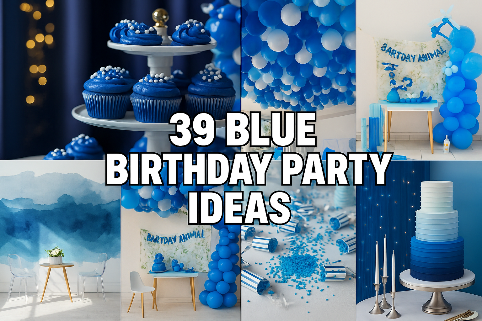 39 Blue Birthday Party Ideas That Wow at Every Age